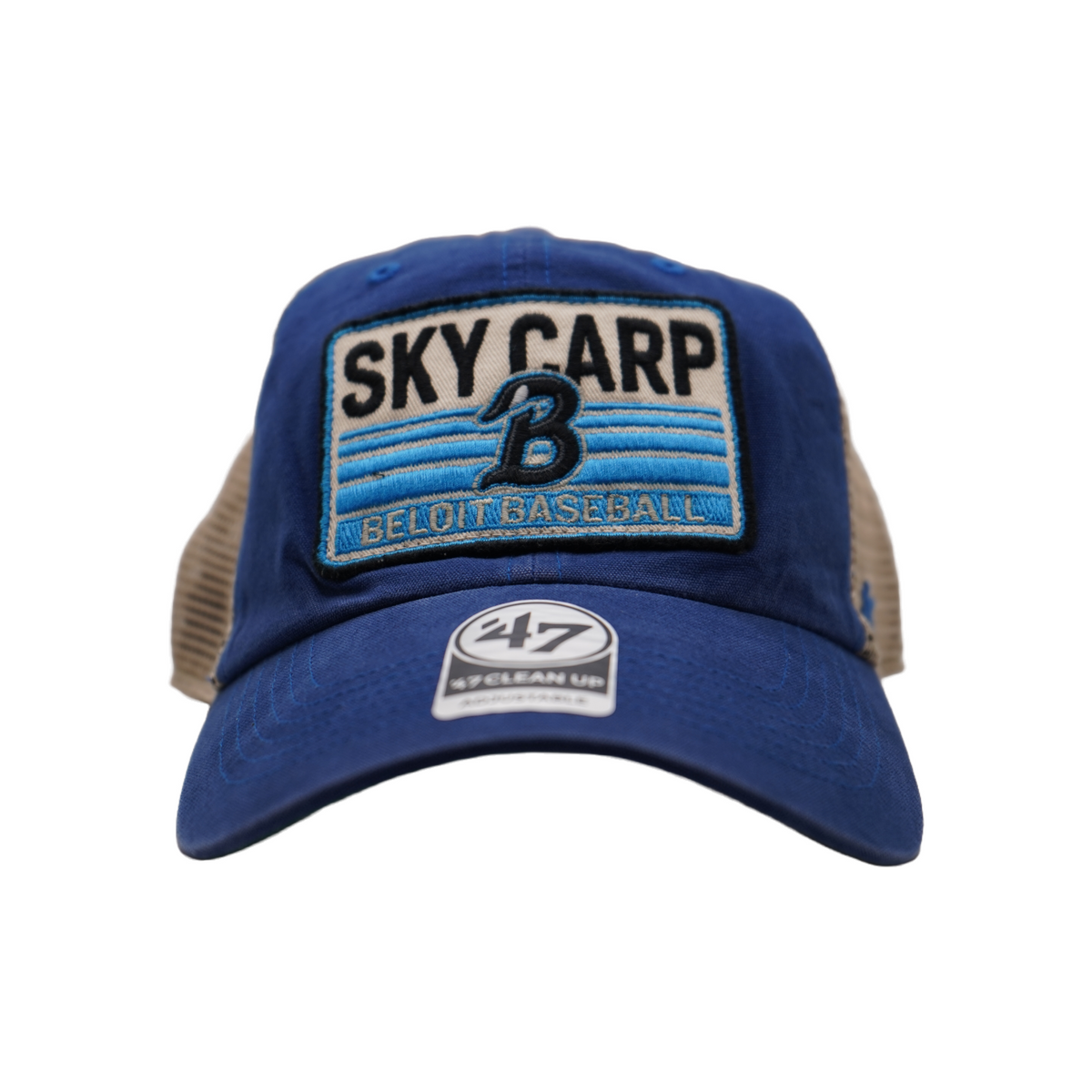 Beloit Sky Carp 47 Brand Vintage Royal Four Stroke Clean Up Mesh Hat