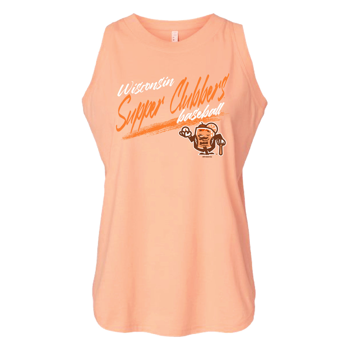 Supper Clubbers Peachy Ladies Relaxed Coulour Tank – Beloit Sky Carp